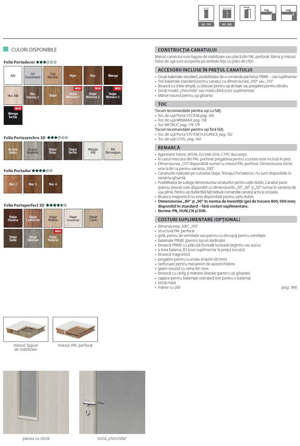 Usa interior glisanta Porta Decor Plina | Rom Decor